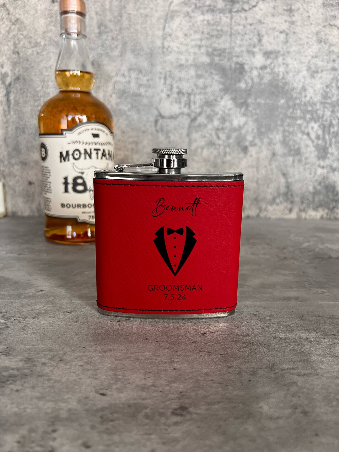 Personalized Flask, Flask Gift for Men, Groomsmen Gifts, Dad Gifts ...