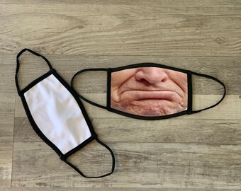 Kids Old Man Face Mask - Etsy