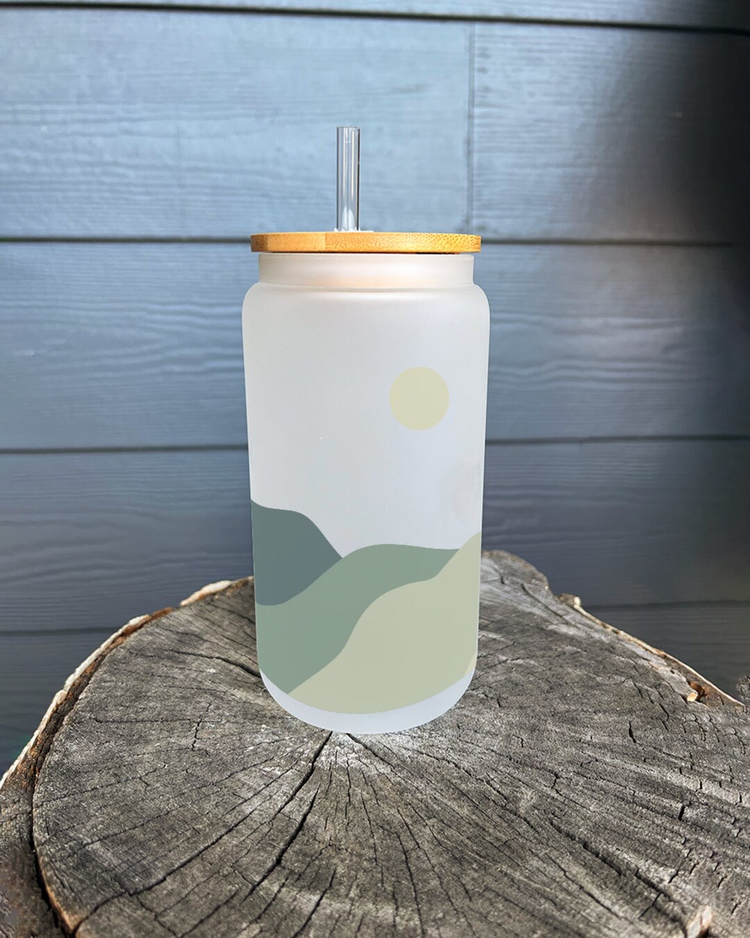 Frosted Iced Coffee Can With Lid and Straw, Beer Can Glass, Soda Can ...