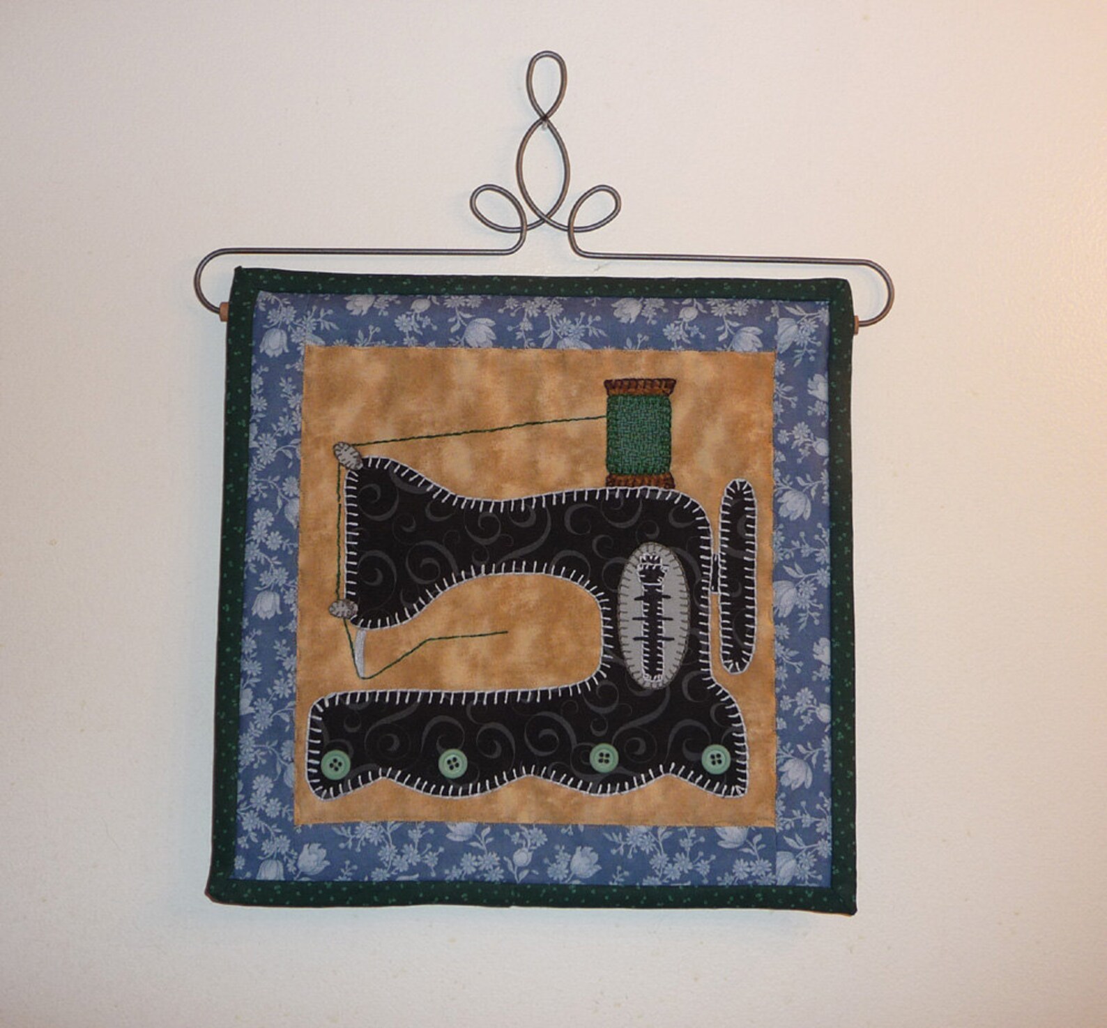 PDF Pattern for Antique Sewing Machine Mini Quilt, Quilted Wall Hanging ...