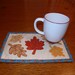 PDF Pattern for Fall Leaves Mug Rug, Autumn Mug Rug Pattern, Leaf Mini ...