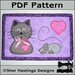 PDF Pattern for Cat & Mouse Mug Rug, Cat Mug Rug Pattern, Cat Mini ...