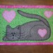 PDF Pattern for Cat Mug Rug, Kitten Mug Rug Pattern, Kitten Mini Quilt ...