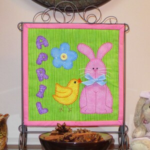 PDF Pattern for April Quilt Block of the Month, Easter Applique Mini ...
