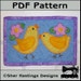 PDF Pattern for Chicks Mug Rug, Easter Mug Rug Pattern, Chicks Mini ...