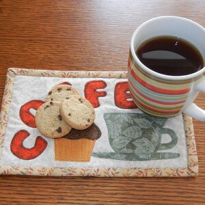 PDF Pattern for Coffee Mug Rug, Coffee Mug Rug Pattern, Coffee Mini ...