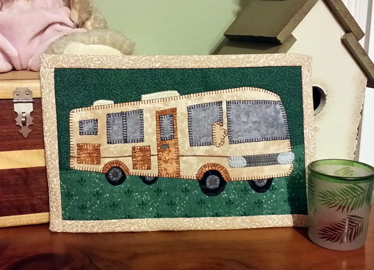 PDF Pattern for Motorhome Mug Rug, Motor Home Mug Rug Pattern, Camping ...