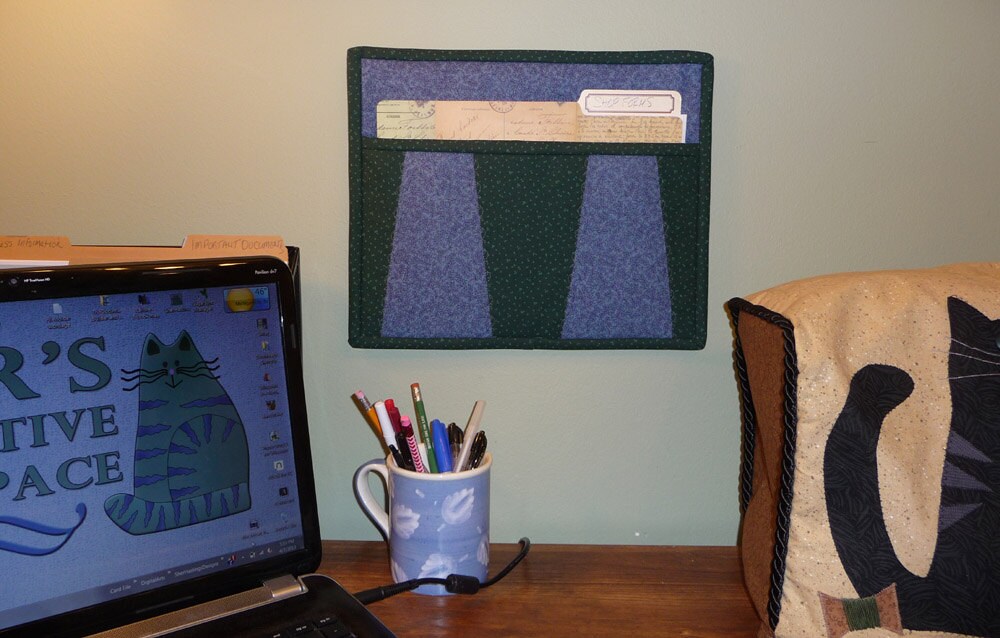PDF Pattern for File Folder Pocket, File Holder Wall Hanging, File ...