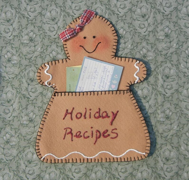 PDF Pattern For Gingerbread Girl Chirstmas Recipe Holder Etsy pdf-pattern-for-gingerbread-girl-chirstmas-recipe-holder-etsy