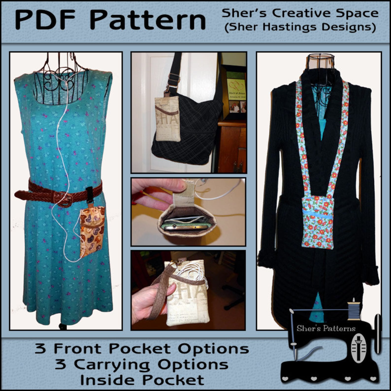 PDF Pattern for Cellphone Case, Smartphone Case Pattern, Cellphone ...