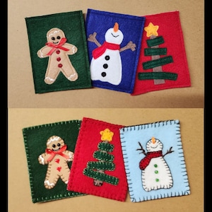PDF Pattern for Felt Gift Card Holder, Christmas Gift Card Holder, Felt ...