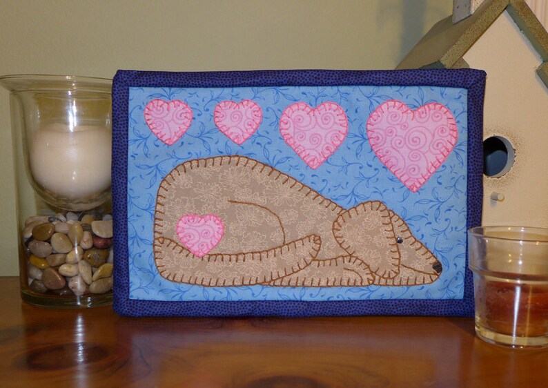 PDF Pattern for Puppy Mug Rug Dog Mug Rug Pattern Dog Candle | Etsy