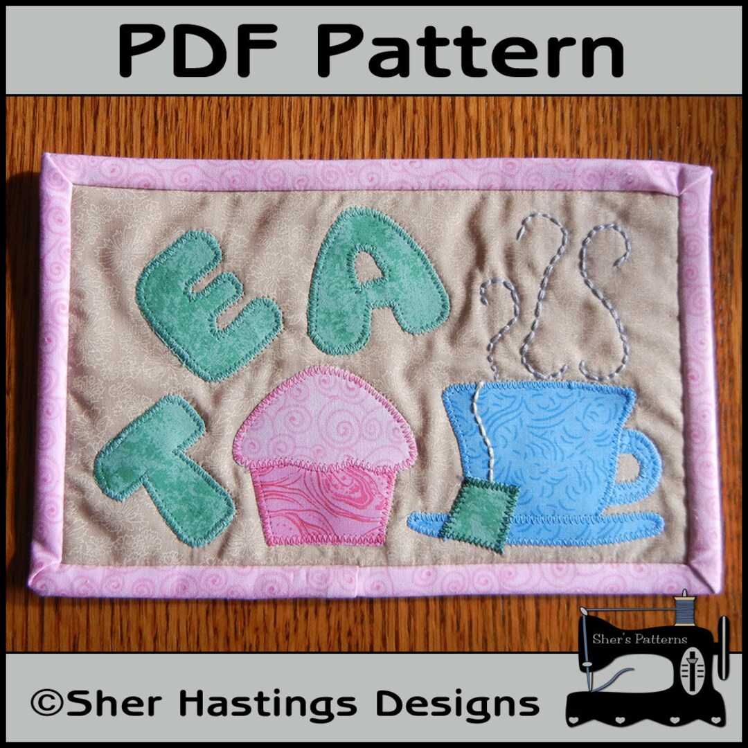 PDF Pattern for Tea Mug Rug, Tea Mug Rug Pattern, Tea Candle Mat ...