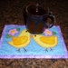 PDF Pattern for Chicks Mug Rug, Easter Mug Rug Pattern, Chicks Mini ...
