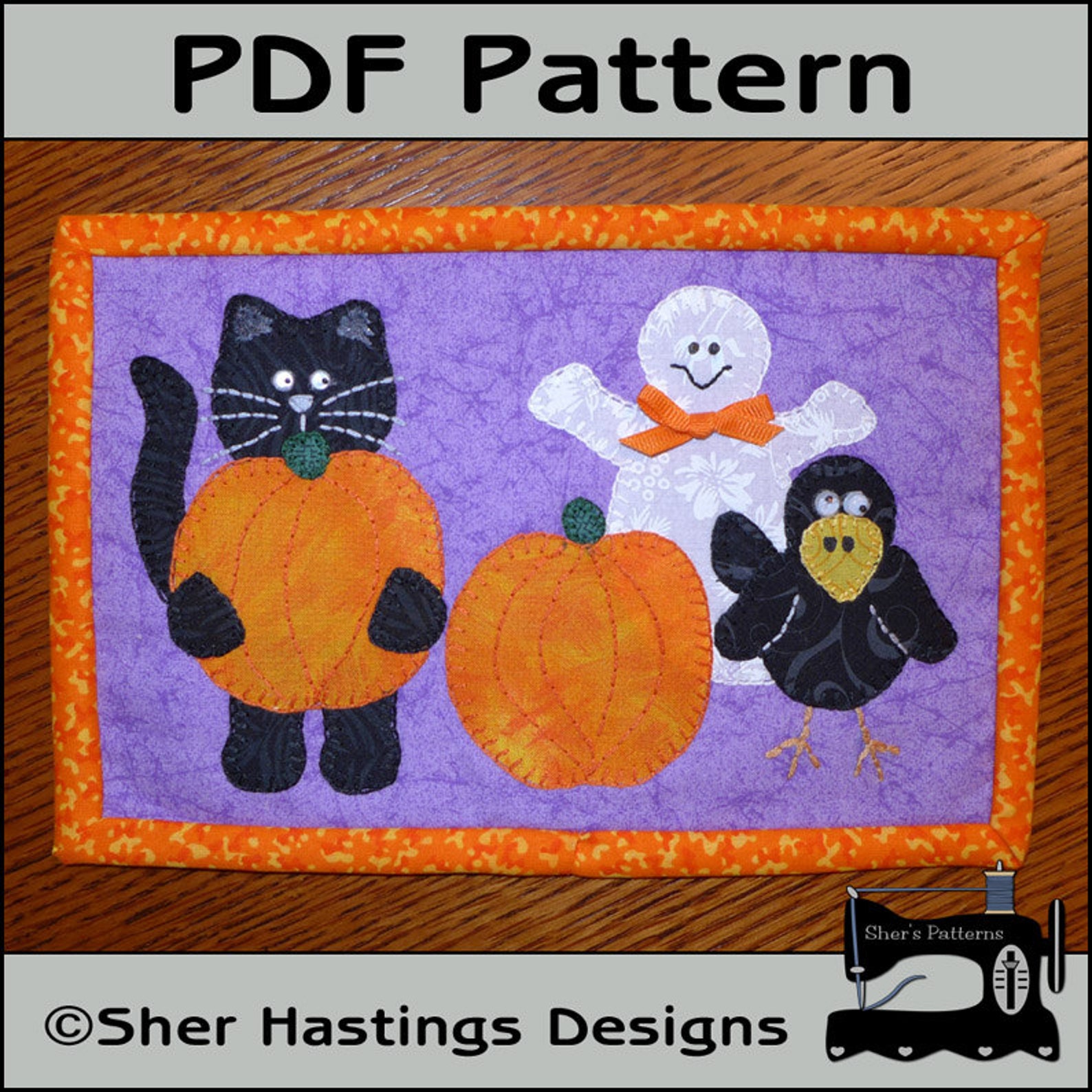 PDF Pattern for Halloween Mug Rug Bundle Vol 1 Mug Rug - Etsy