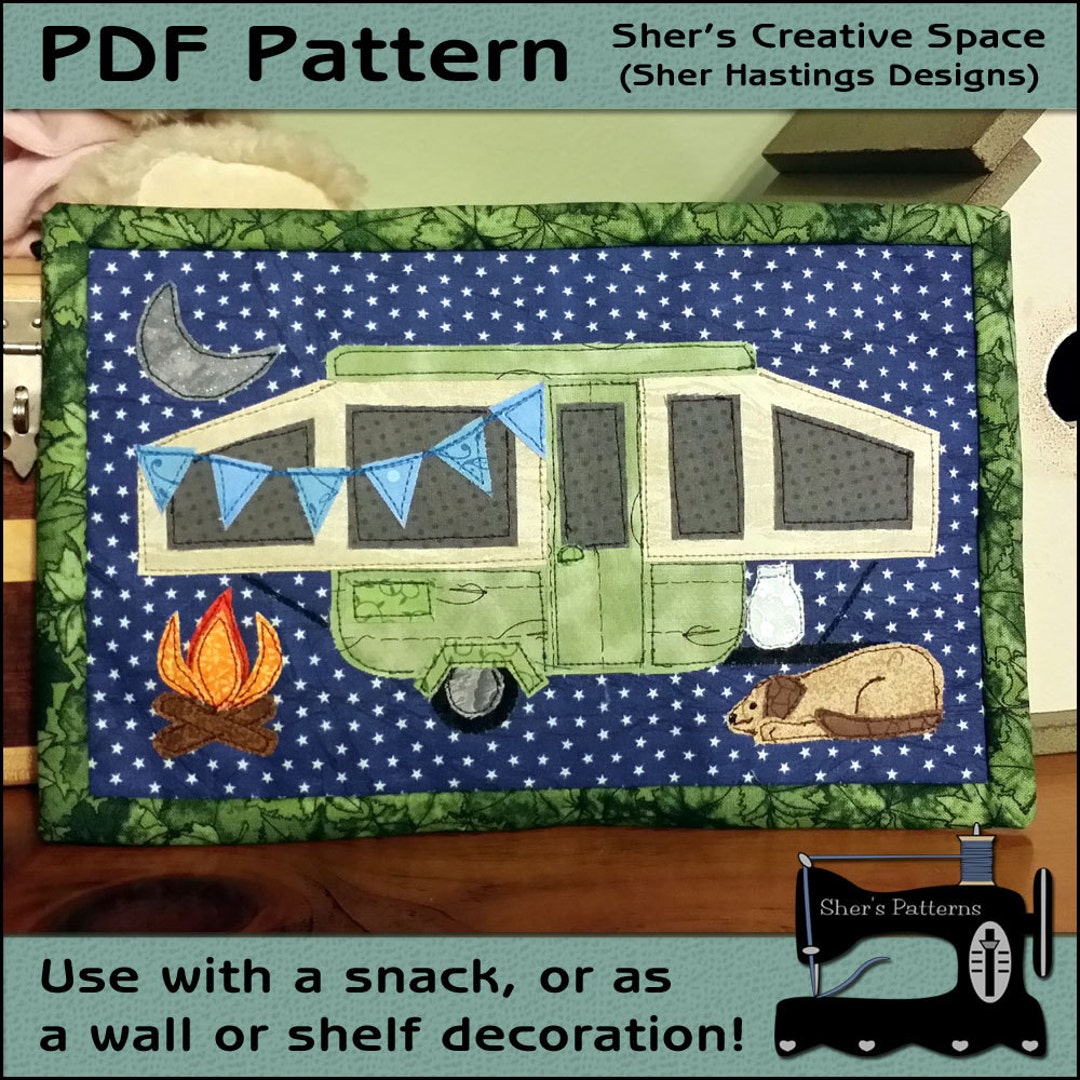 PDF Pattern For Pop Up Camper Mug Rug Camping Mug Rug Pattern Camper pdf-pattern-for-pop-up-camper-mug-rug-camping-mug-rug-pattern-camper