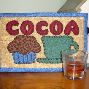 PDF Pattern for Hot Cocoa Mug Rug, Hot Cocoa Mug Rug Pattern, Cocoa ...