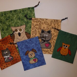 PDF Pattern for Pet Lovers Gift Bag, Owl Gift Bag Pattern, Dog Bag ...