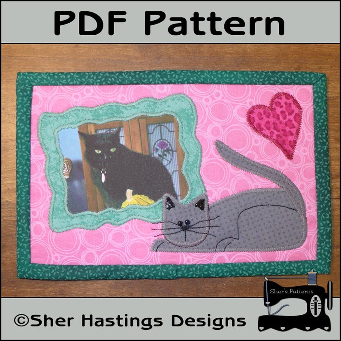 PDF Pattern for Cat Mug Rug Bundle, Cat Pattern Bundle, Mug Rug Pattern ...