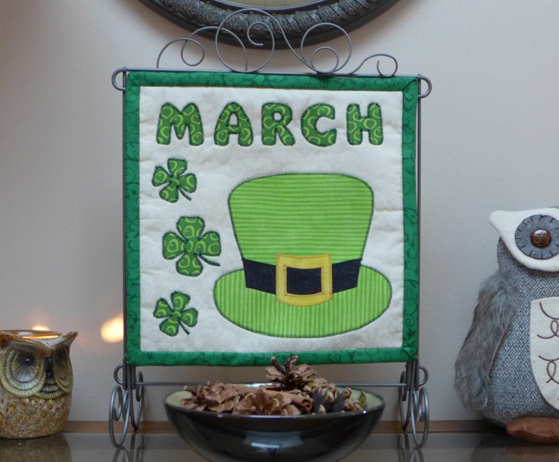 PDF Pattern for March Quilt Block of the Month Applique Quilt - Etsy