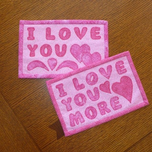 PDF Pattern for Love You More Mug Rug, Valentine Mug Rug Pattern ...