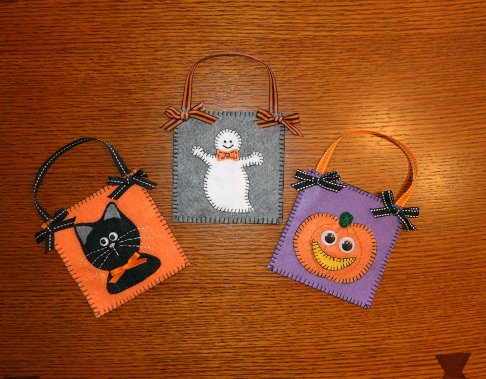 PDF Pattern for Felt Halloween Treat Bags Halloween Party | Etsy