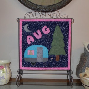 PDF Pattern for August Quilt Block of the Month, Applique Quilt Pattern ...