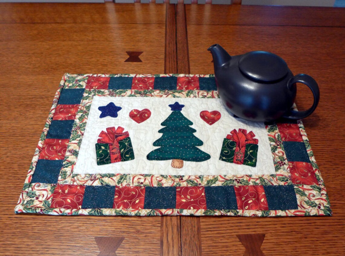 PDF Pattern for Christmas Tree Table Runner Christmas Table - Etsy