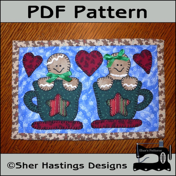 Gingerbread Applique - Etsy