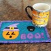 PDF Pattern for Halloween Mug Rug, Pumpkin and Spider Rug Pattern ...