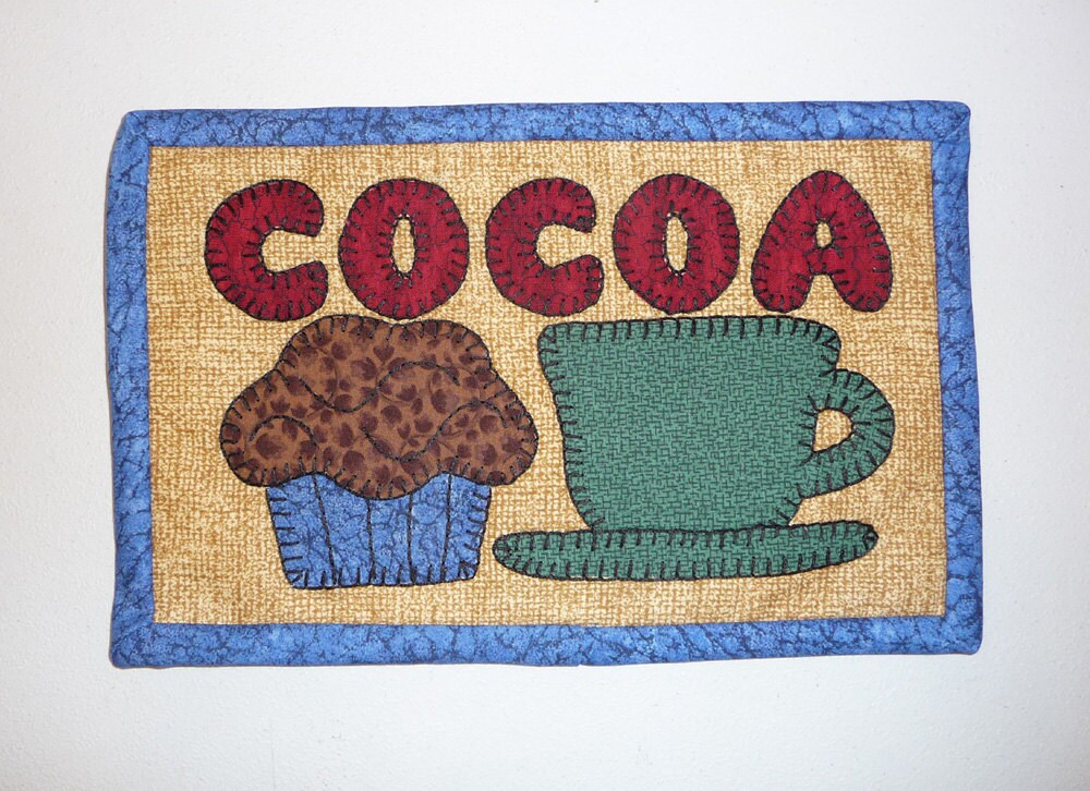 PDF Pattern for Hot Cocoa Mug Rug Hot Cocoa Mug Rug Pattern | Etsy