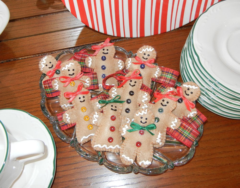 PDF Pattern for Gingerbread Garland, Gingerbread Ornaments Pattern ...