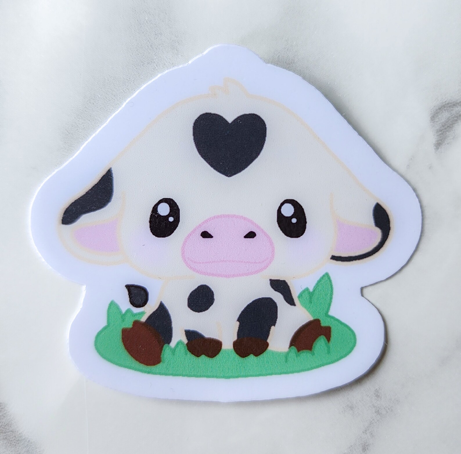 Baby Cow Sticker Cute Baby Calf Sticker Strawberry Cow Brown Cow ...