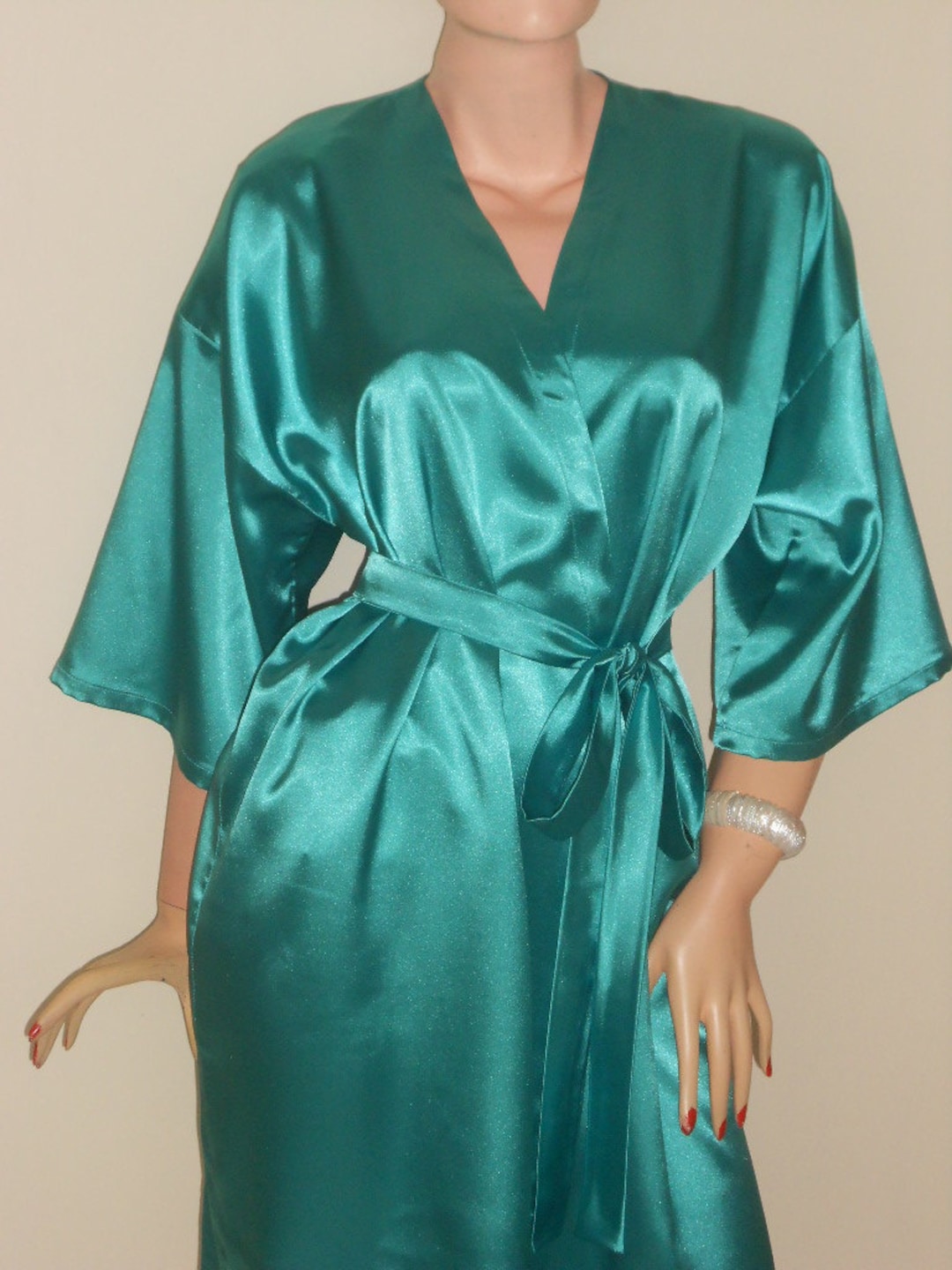 Emerald Green Robeteal Robe Bridal Party Robes Getting - Etsy