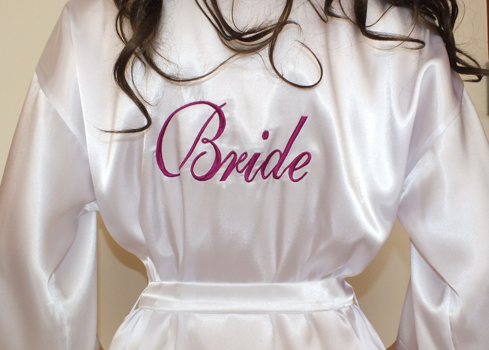 White Robe With Lace and Embroydery Bride Bridal Robe Plus - Etsy