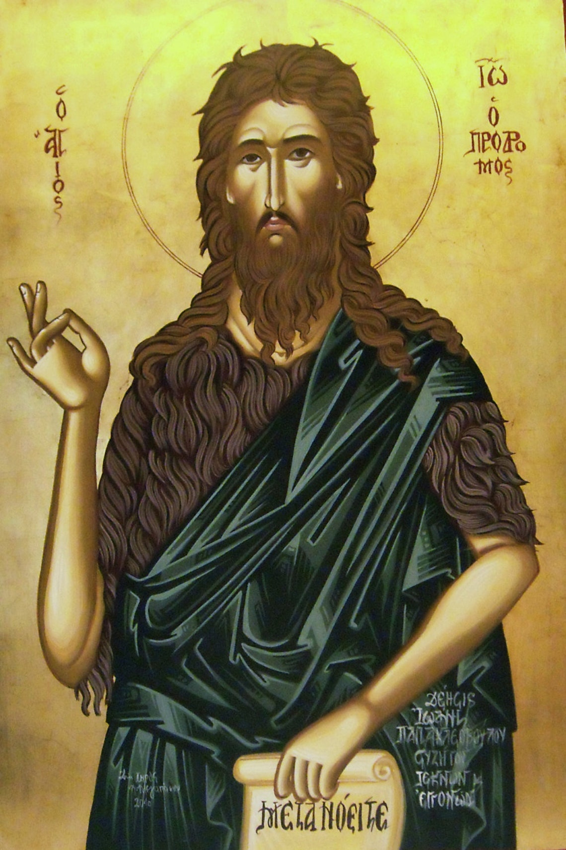 Saint John.original Hand Painted Icon.byzantine-orthodox Icon - Etsy