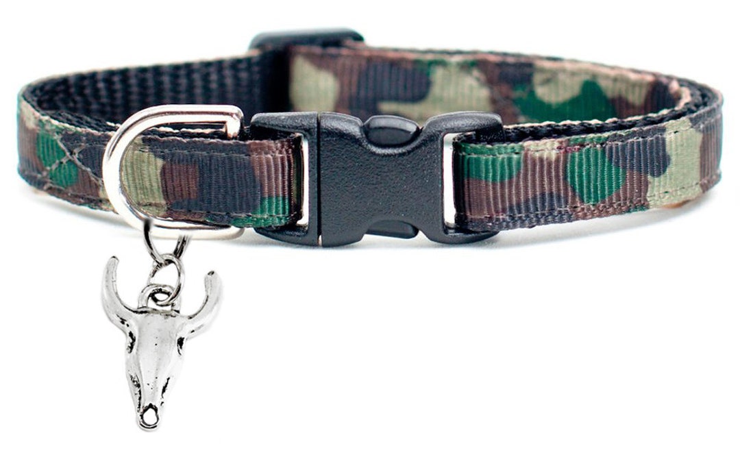 The Camocat Collar - Camouflage Collar Deer Charms Country - Etsy