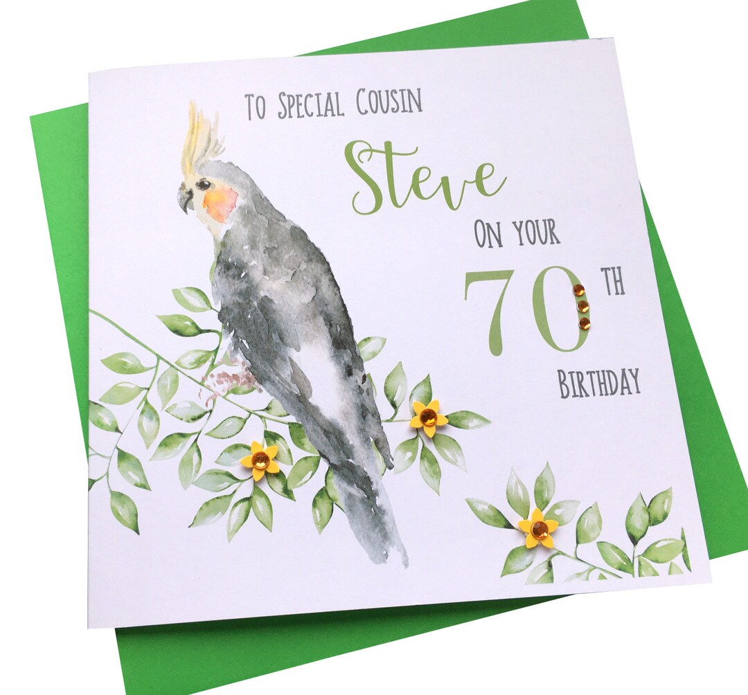 Personalised Handmade Cockatiel - Parrot Birthday Card - Etsy