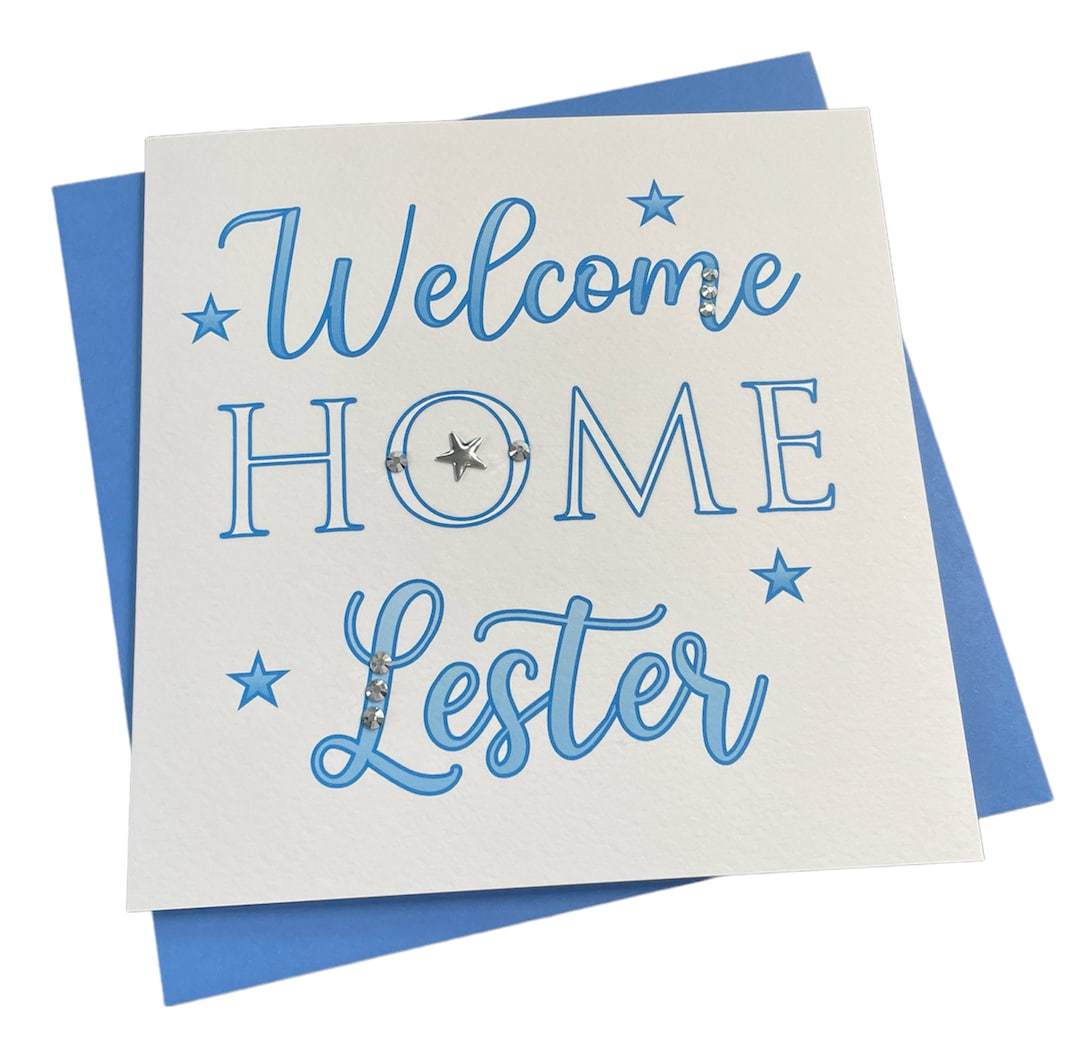 Personalised Handmade 'welcome Home' Card - Etsy