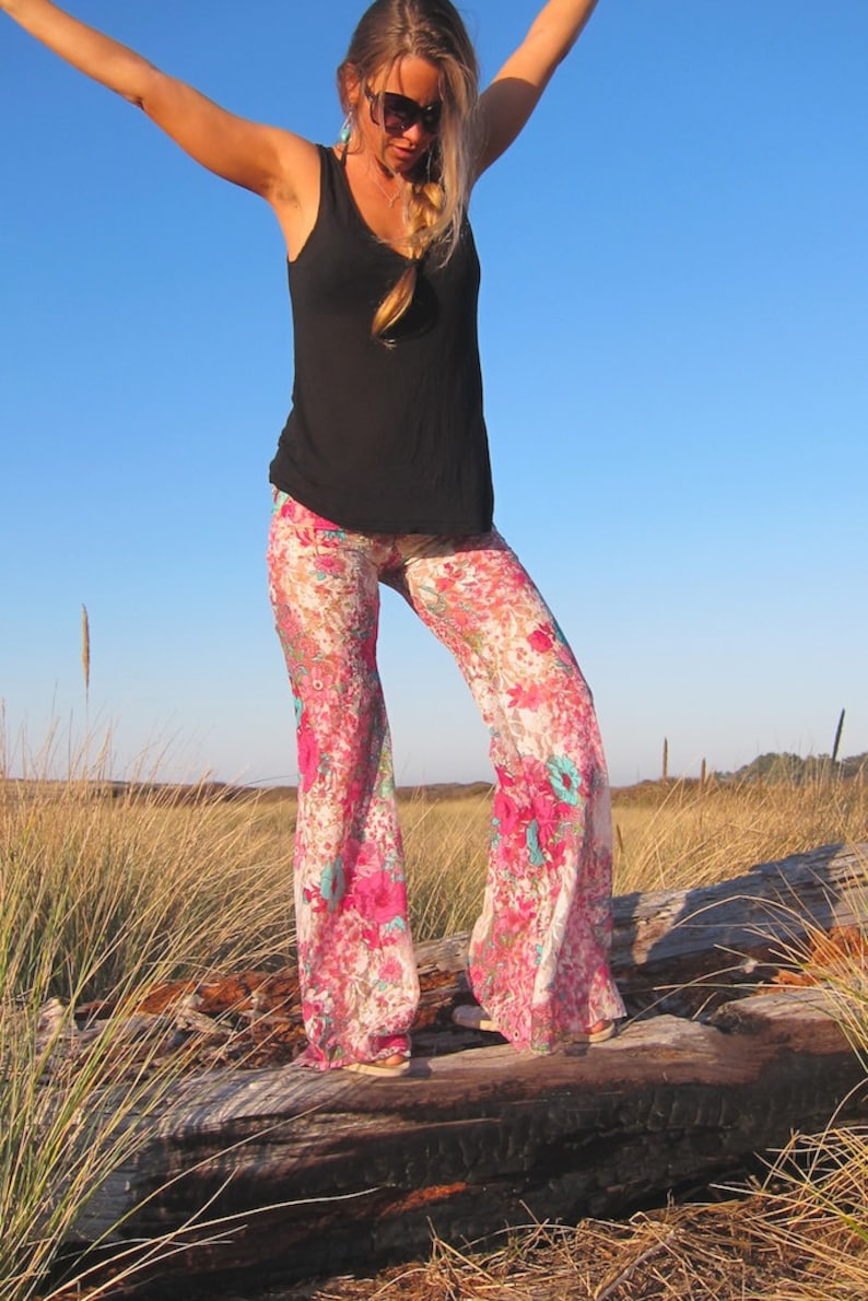 FLORAL PRINT LACE Ocean Hippie Boho Dance Beach Resort Yoga - Etsy