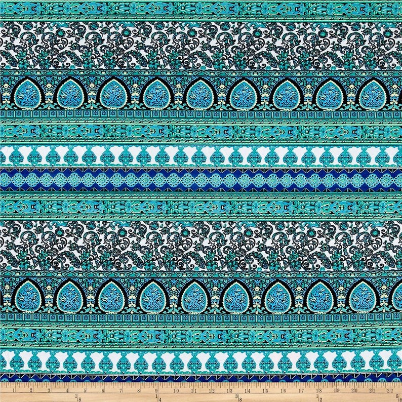 BOHEMIAN VERTICAL STRIPE Indian Print 70's Fashion Flare Leg Gypsy ...