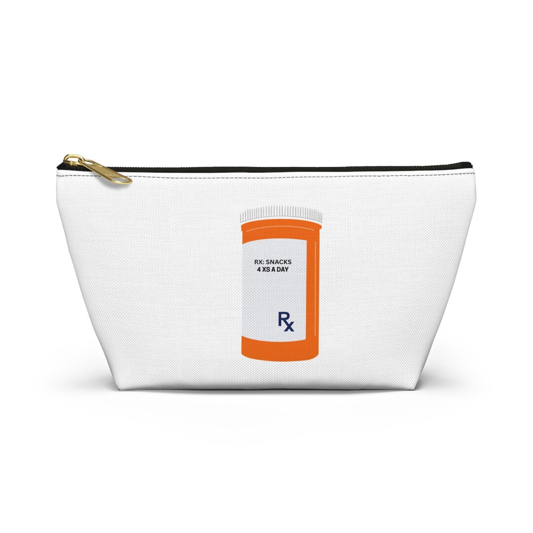Prescription Snack Accessory Pouch, Fun Makeup Bag, Cute Travel ...