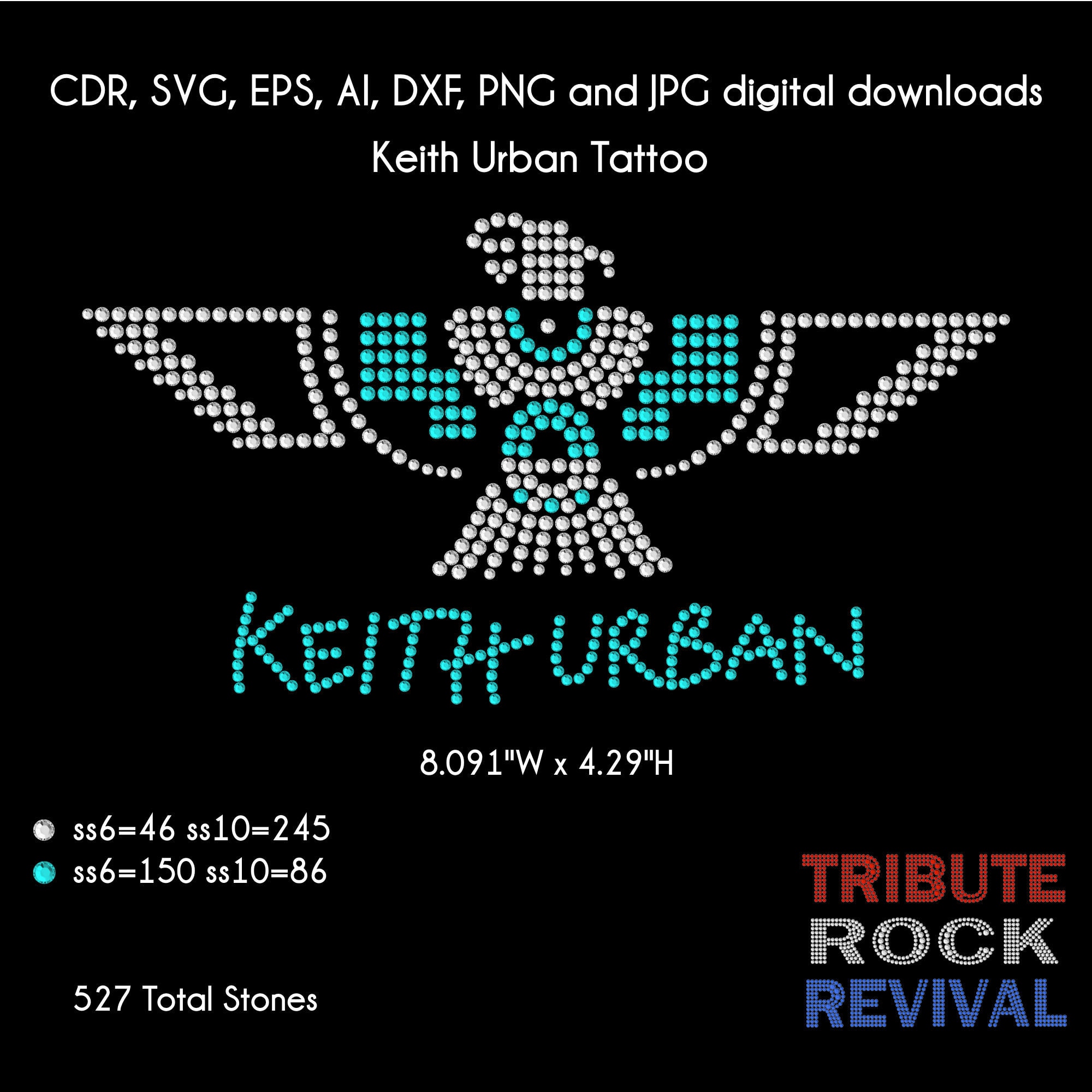 The Rock Tattoo Design Template