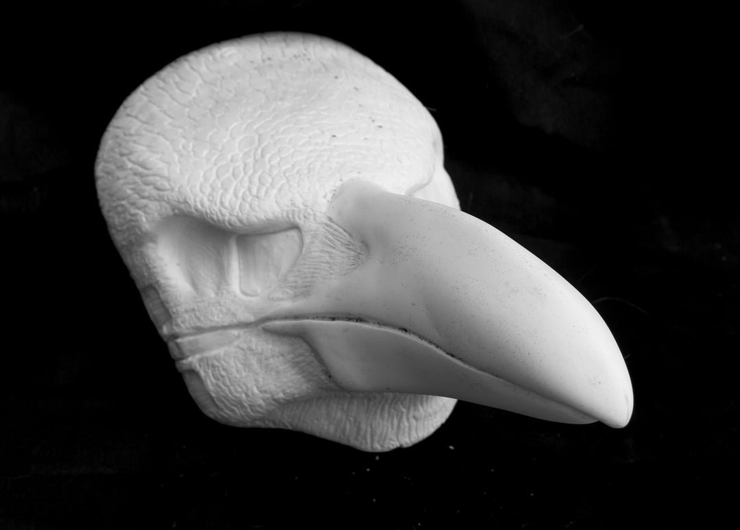 Realistic Raven Fursuit Mask Resin Blank With Moving Jaw - Etsy