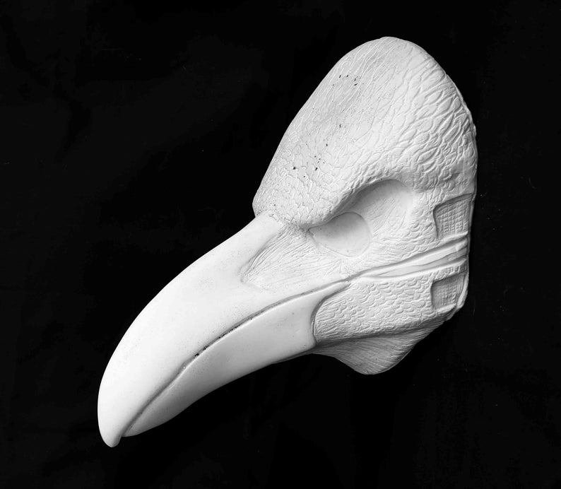 Realistic Raven Fursuit Mask Resin Blank with Moving Jaw | Etsy