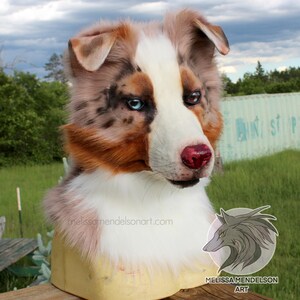 Australian Shepherd red Merle Fursuit Partial - Etsy