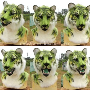 Jade Tiger Realistic Fursuit Partial - Etsy