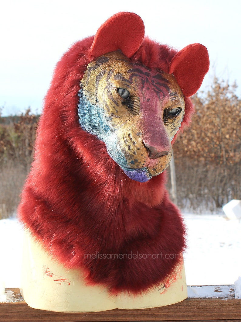 Rainbow Tiger Fursuit Mask - Etsy