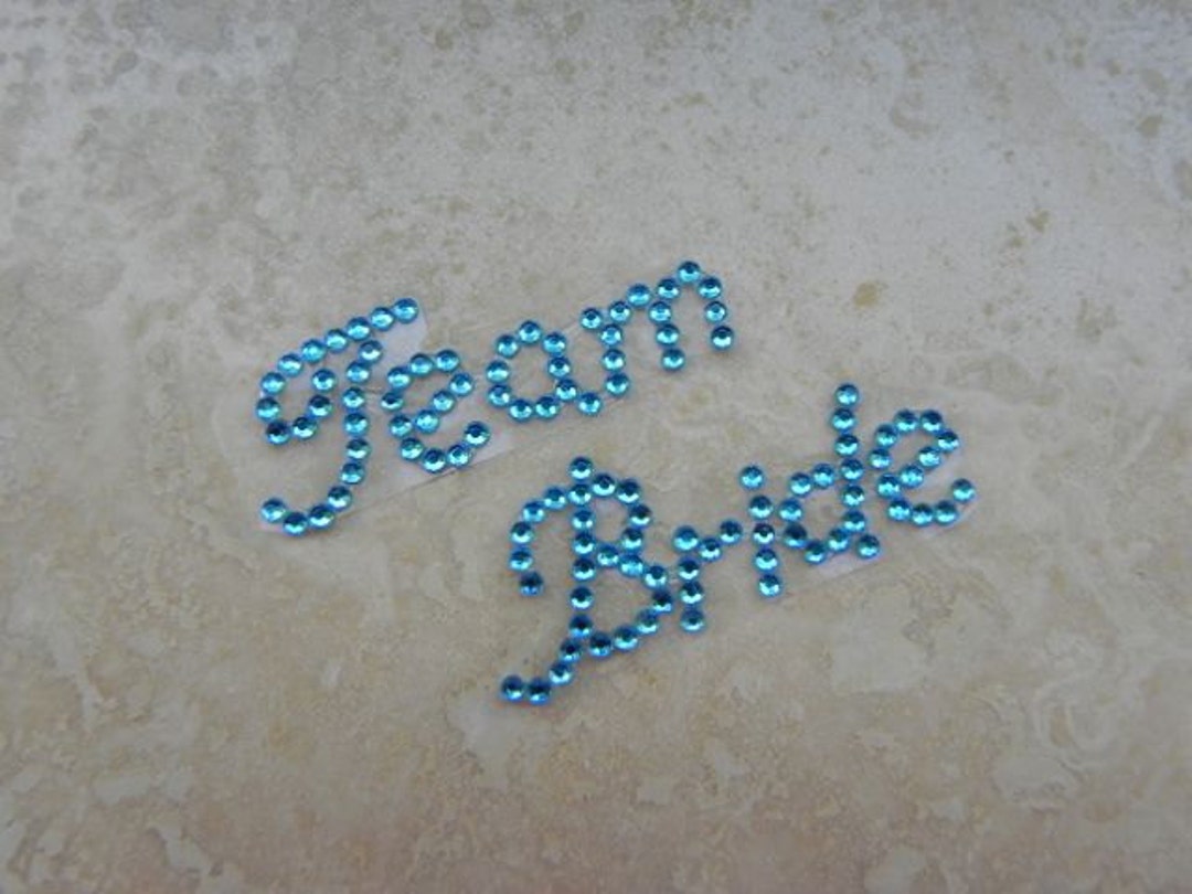 Team Bride Rhinestone Shoe Stickers Crystal Shoe Set Bride and ...