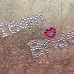 Team Bride Rhinestone Shoe Stickers - Crystal Shoe Set - Bride and ...